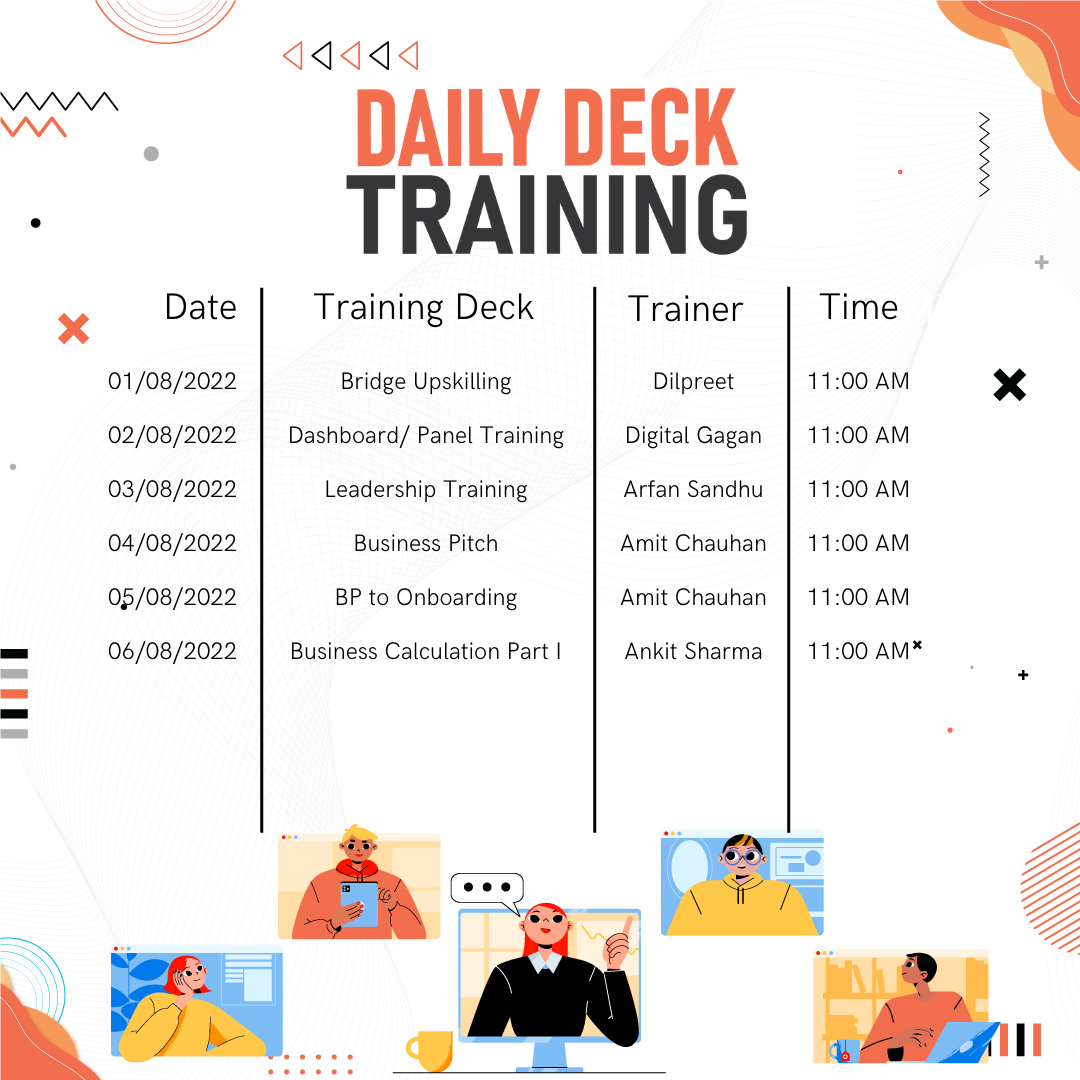 DAILY DECK TRAINING FOR COMMUNITY - Inside Asort