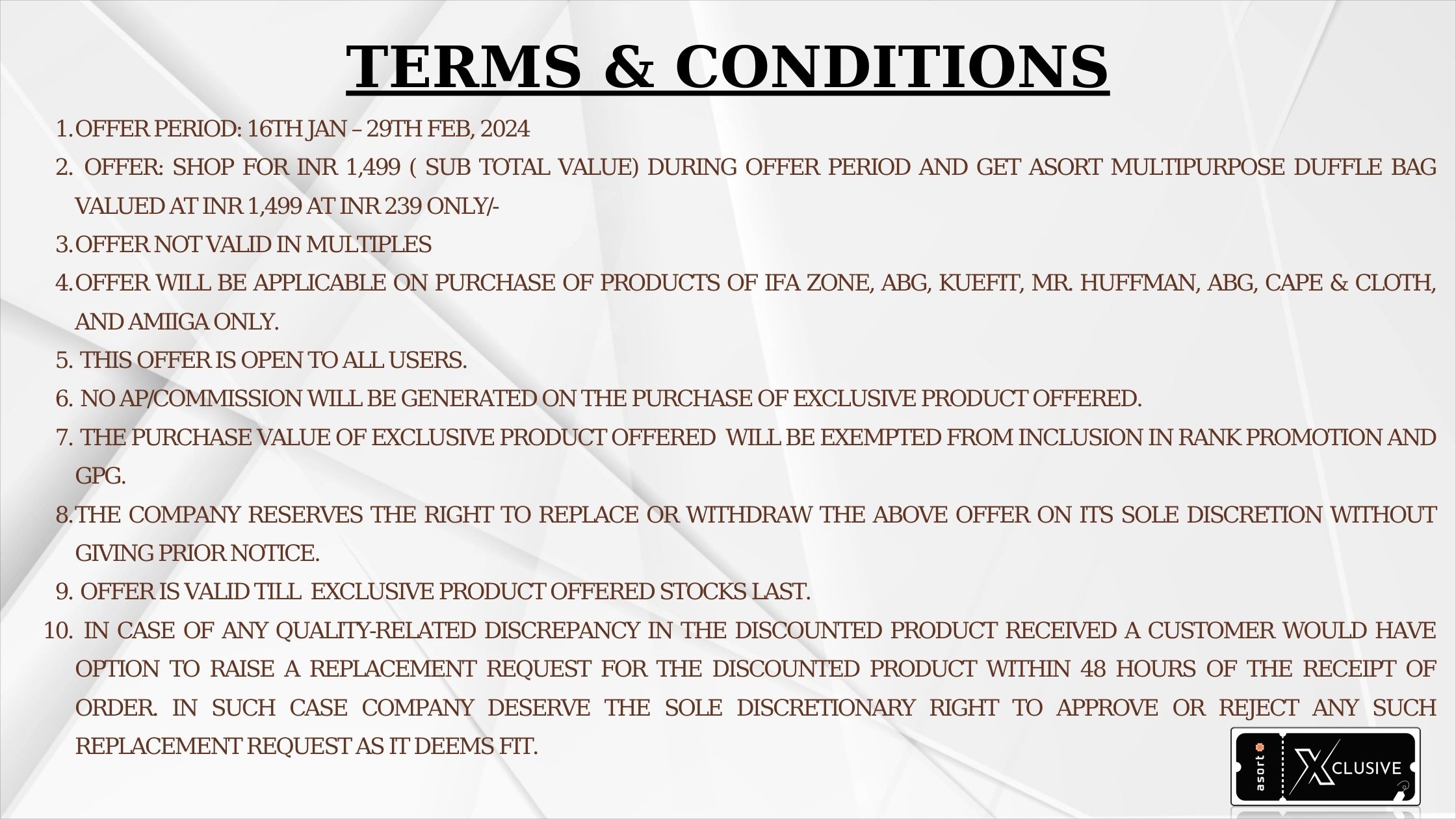 Unlock Exclusive Benefits with the Asort Exclusive - Inside Asort